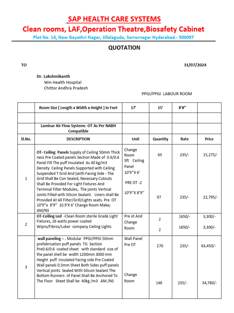 2. SAP OT change room | PDF | Door | Wall