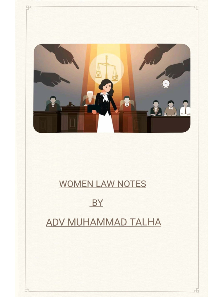 Women Law Notes | PDF