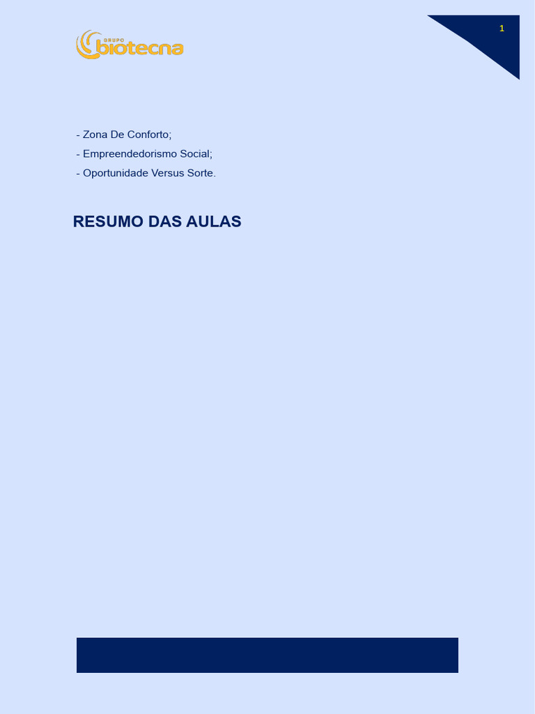 Resumo Das Aulas - Semanas 04 - Ingrid Lima 2 | PDF | Empreendedorismo social | Empreendedorismo