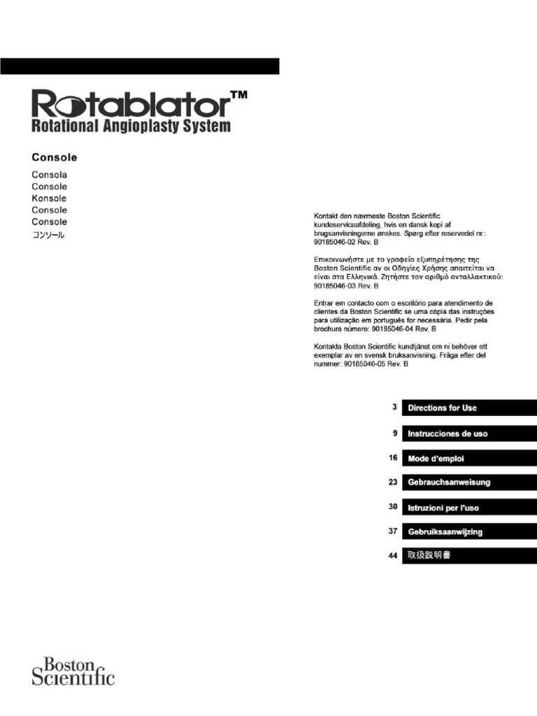 Boston Scientific Rotablator | PDF