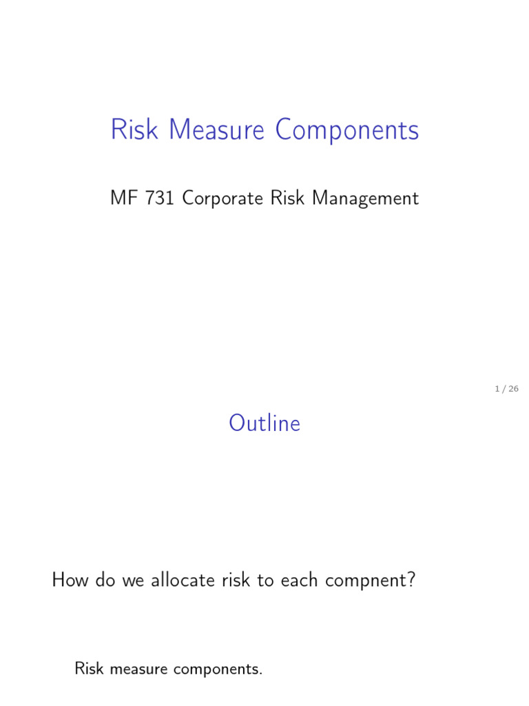 05_Risk_Measure_Components_new | PDF | Value At Risk | Risk
