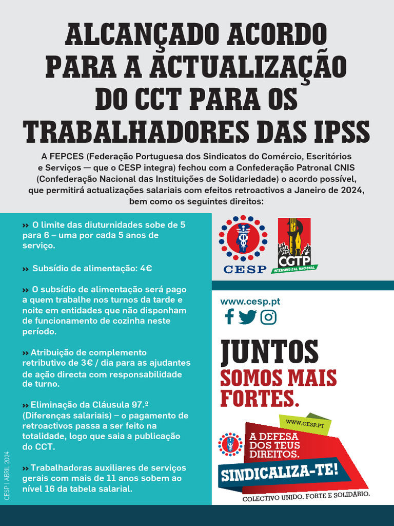 AF - Comunicado IPSS - 2024 | PDF | Fisioterapia