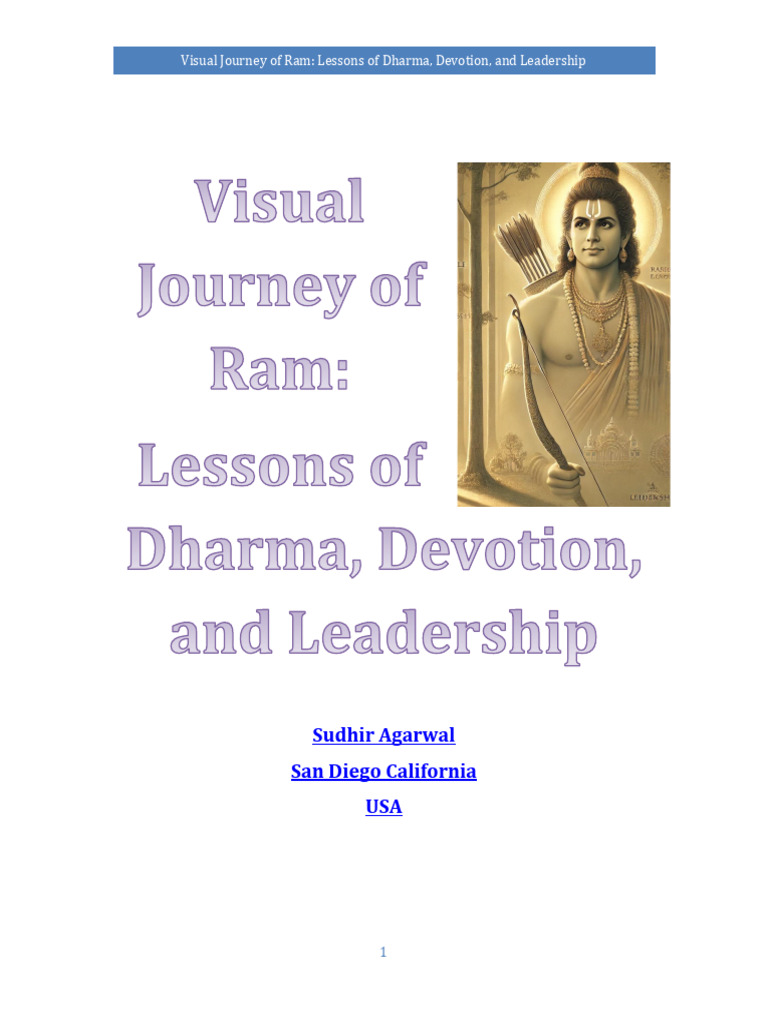 Visual Journey of Ram | PDF | Rama | Ramayana