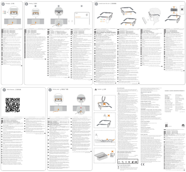 HUAWEI X GENTLE MONSTER Eyewear II Quick Start Guide - (FIJ-CG020,01, EN-GB) | PDF