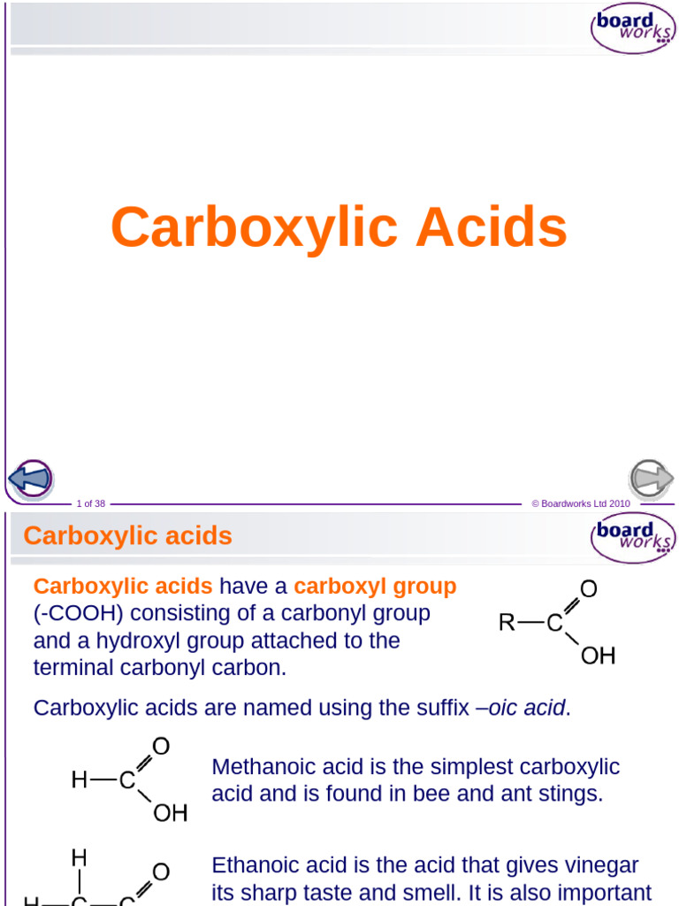 Understanding Carboxylic Acids | PDF | Ester | Carboxylic Acid