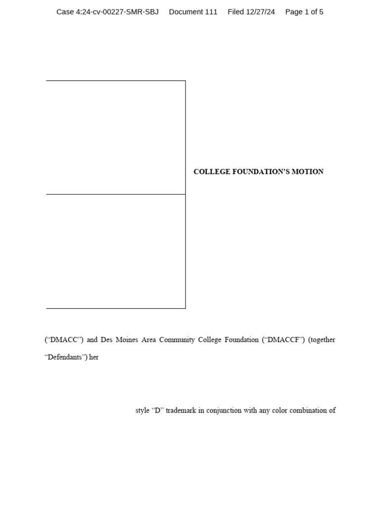 Dmacc Drake Counterclaim - Filing For Injunction Increase | PDF ...