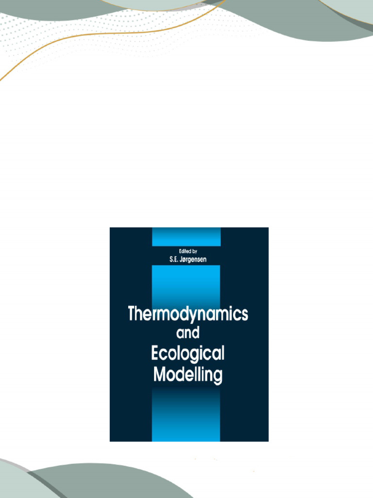 6758 (FREE PDF Sample) Thermodynamics and Ecological Modelling 1st ...