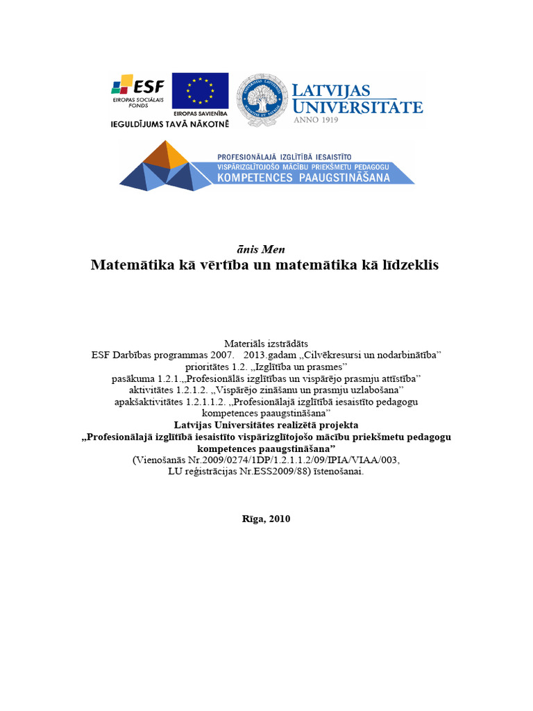 matemaatikas teorija Mencis | PDF