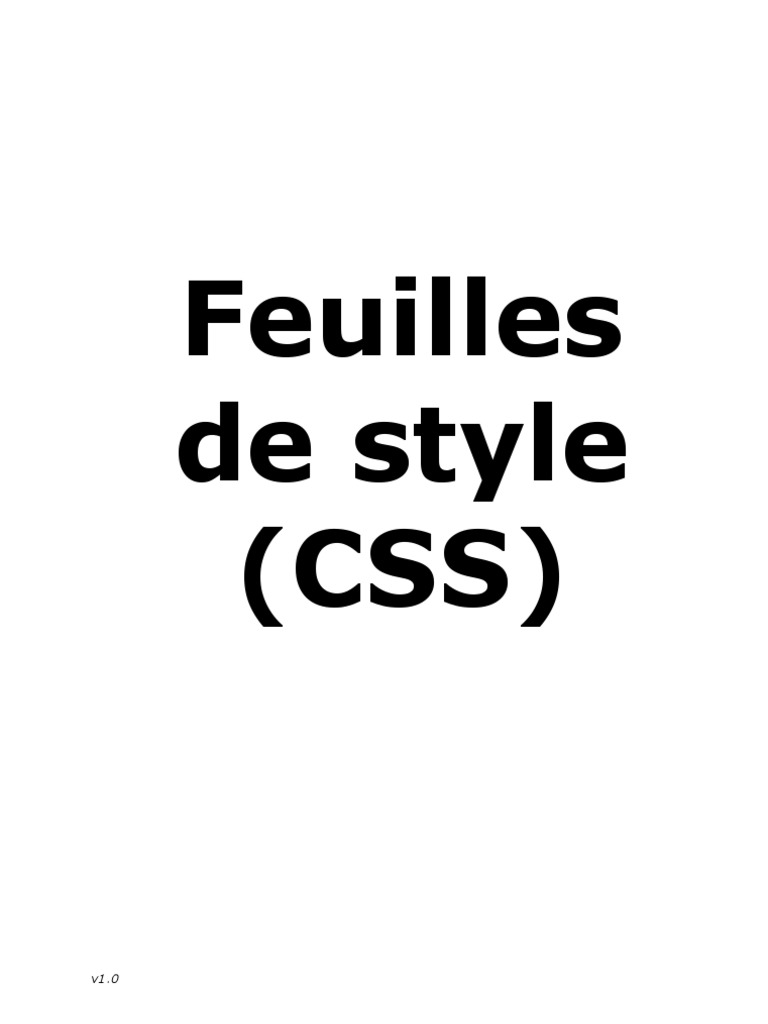 48 Cours Css | PDF