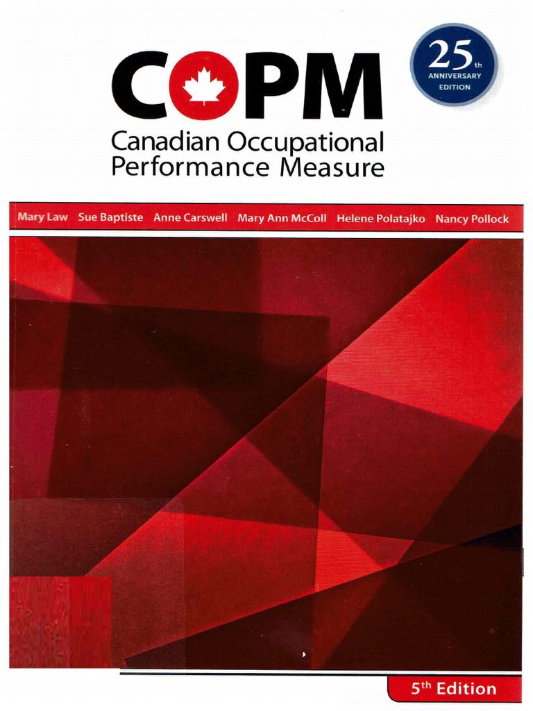Canadian Occupational Performance Measure Assessment and Book Spiral ...