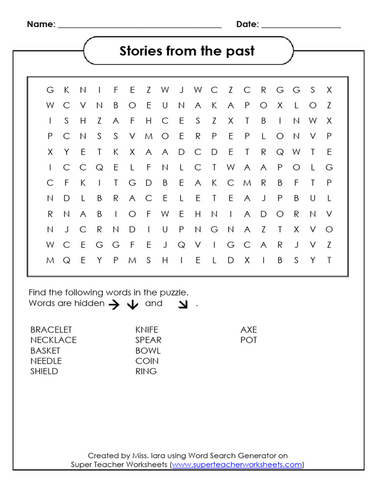 Super Teacher Worksheets Stories From The Past | PDF | Word Puzzles ...