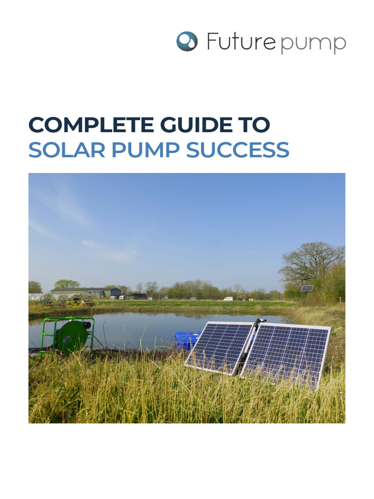 Solar Pump Success: A Complete Guide | PDF | Pump | Irrigation