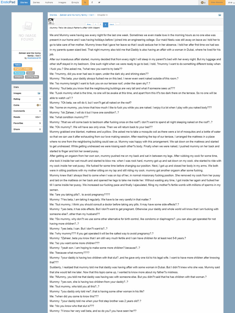 Zaheer and His Horny Family - Vol-1 - Eroticpad - Com - 3 | PDF | Incest | Human Reproduction