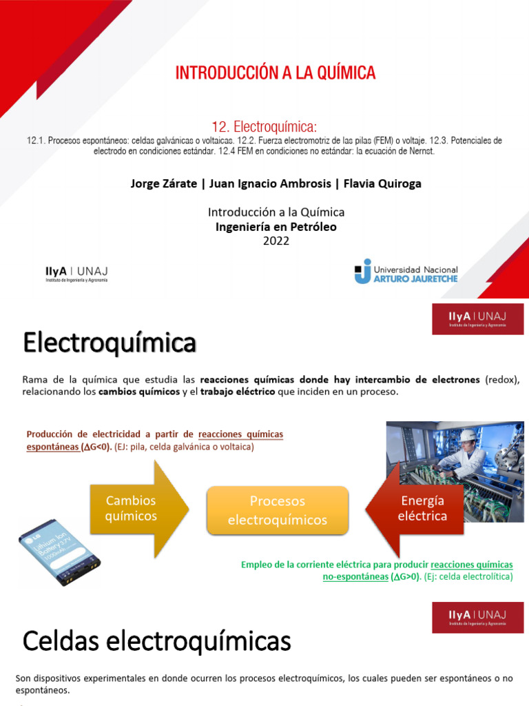 Electroquímica - parte II | PDF | Electrodo | Electroquímica