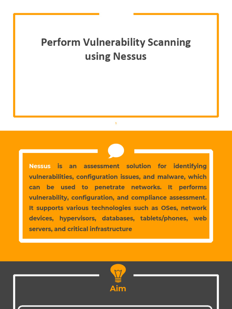 Perform Vulnerability Scanning Using Nessus | PDF