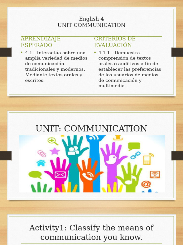 english 4 unit communication | PDF