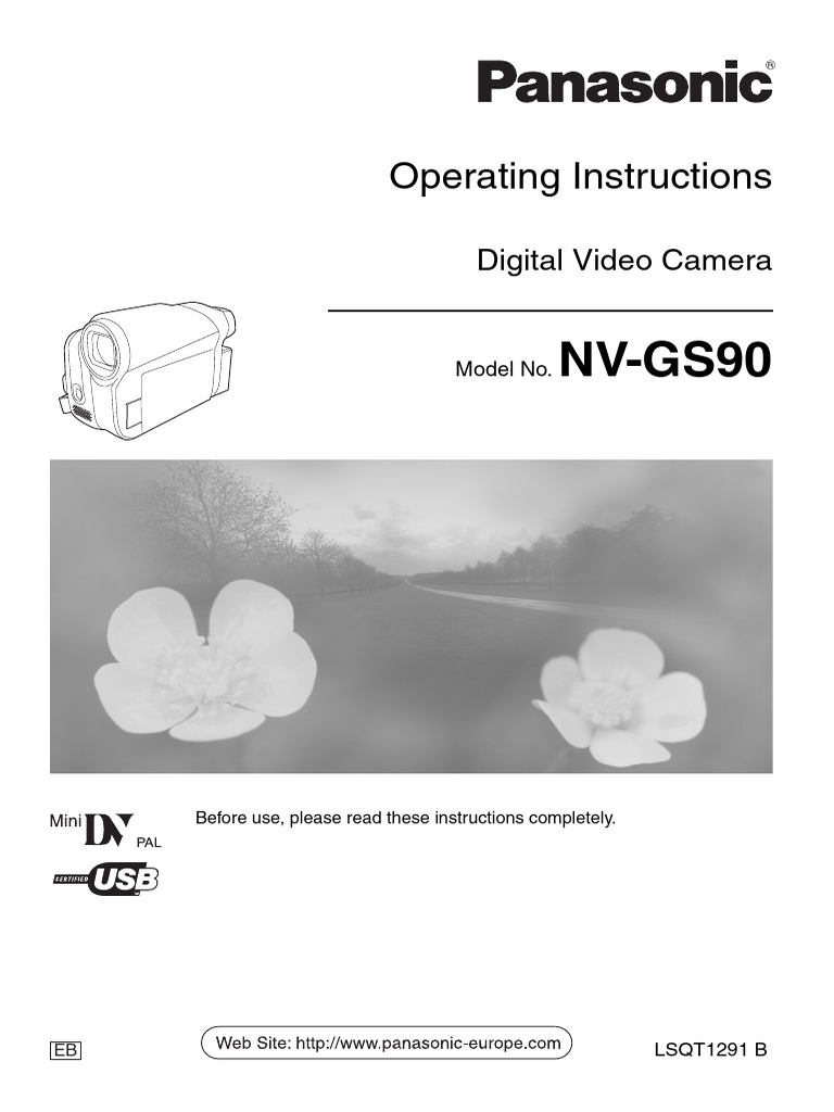 Uputstvo Panasonic Nv-gs90 | PDF | Electrical Connector | Camera