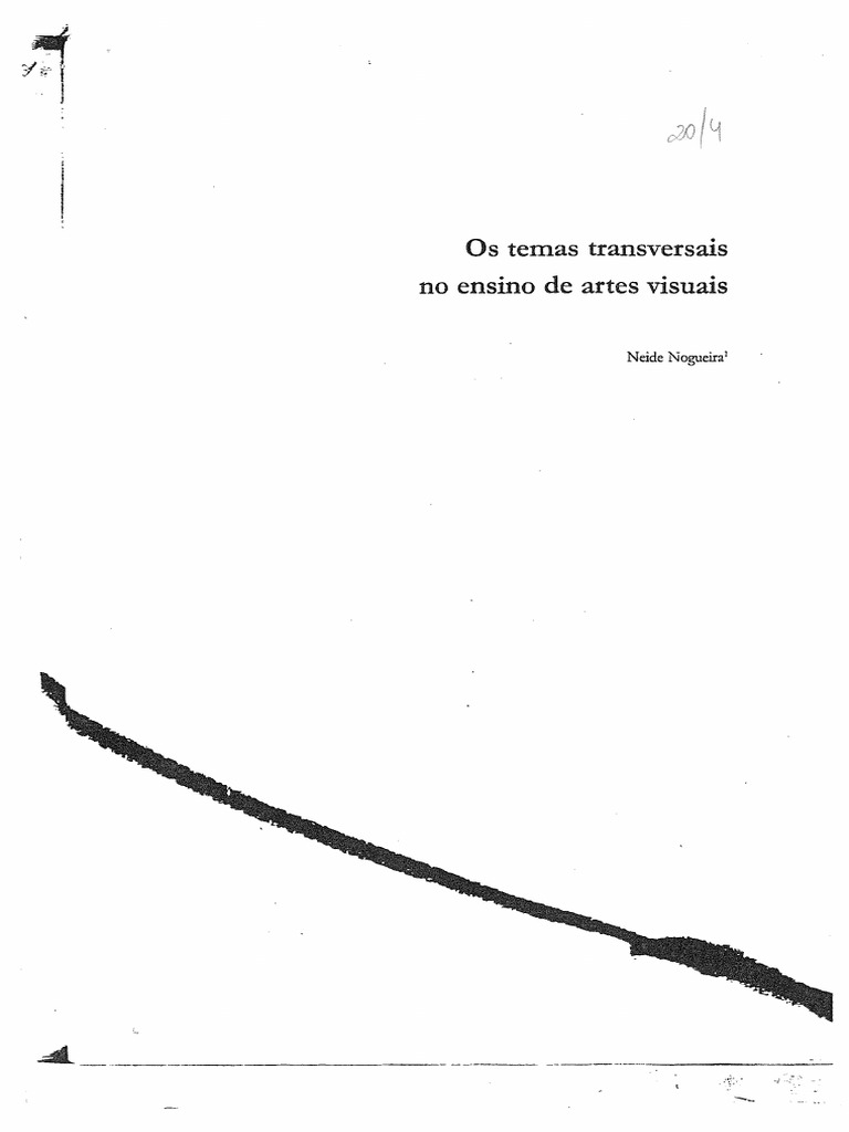 Os Temas Transversais No Ensino de Artes Visuais | PDF