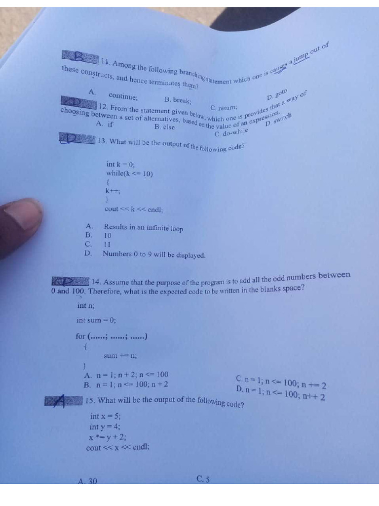 ASTU c++ Final Exam Collection By Fresh ASTU | PDF