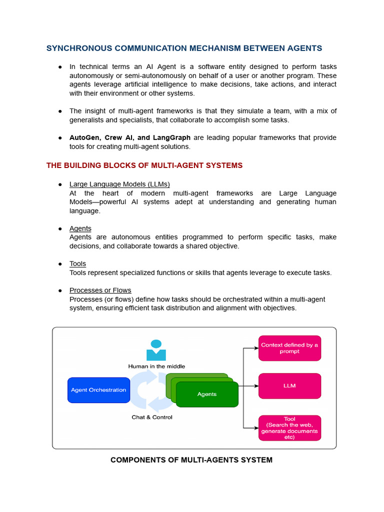 Synchronous Communication Mechanism Between Agents | PDF | Artificial Intelligence ...