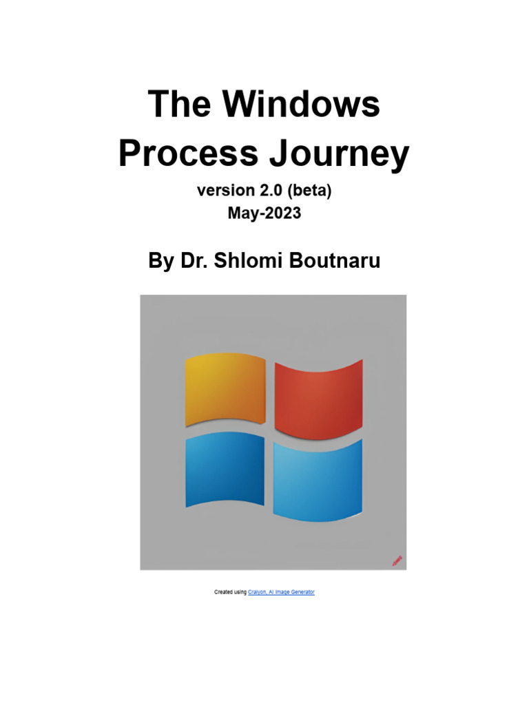 The Windows Process Journey | PDF | Windows Registry | Microsoft Windows