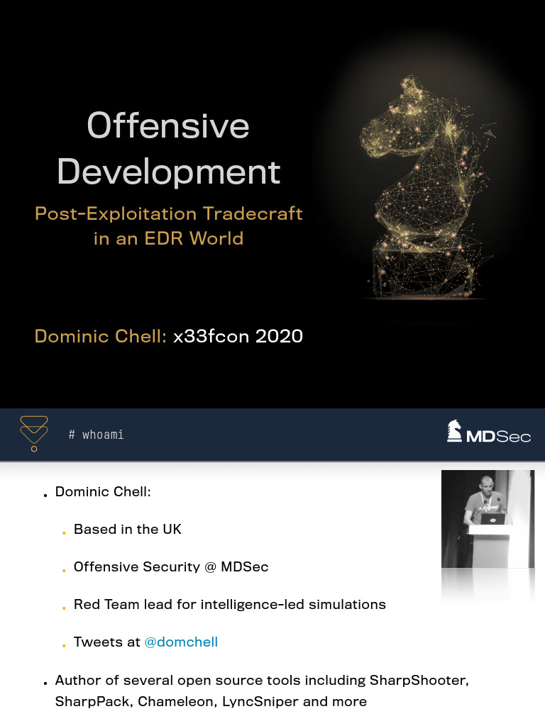 Offensive Development Post-Exploitation Tradecraft in EDR | PDF | Encryption | Computer Virus