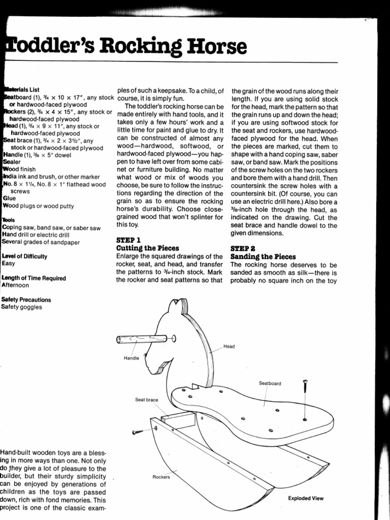 Toddlers Rocking Horse | PDF