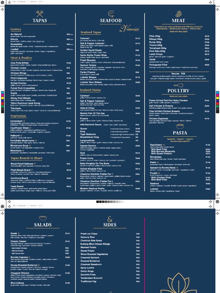 Cilantros Menu - 2024 - May | PDF
