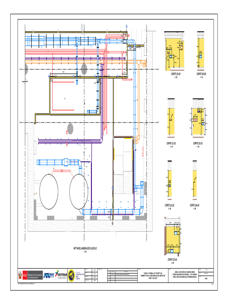 CORTE 19-19 CORTE 20-20: O 28/11/223 para Instalaciones ...