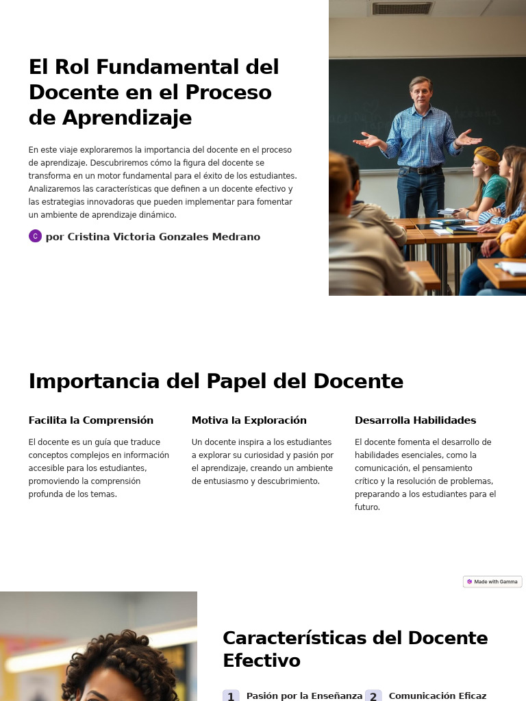 El Rol Fundamental Del Docente en El Proceso de Aprendizaje | PDF ...