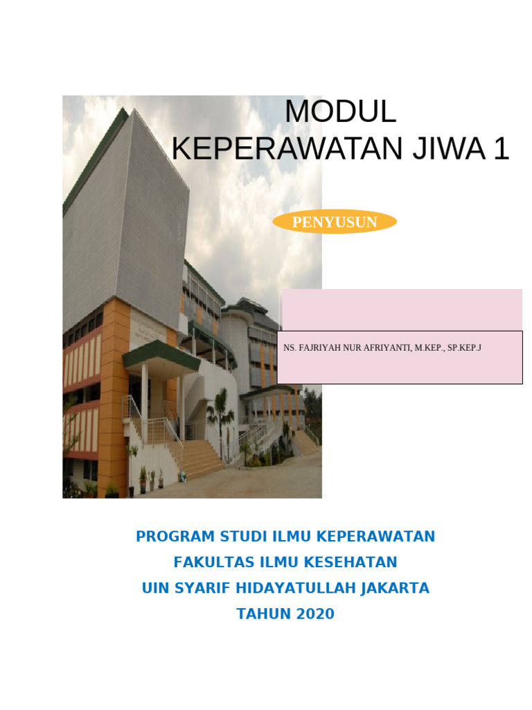 Modul Jiwa 1 Tahun 2020 | PDF