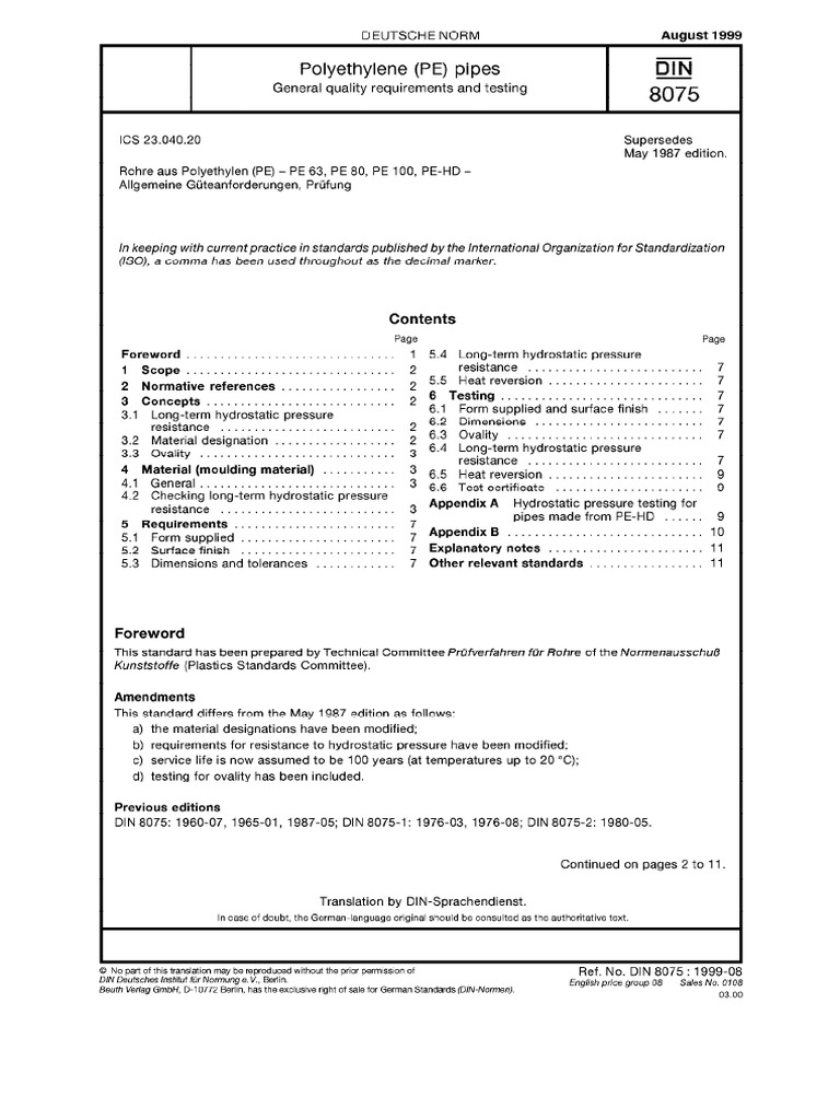 Din 8075 PDF | PDF