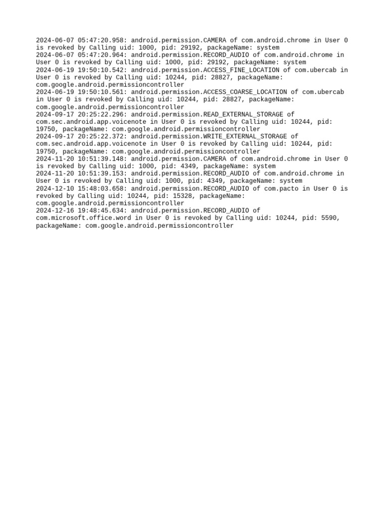 Perm Debug Info | PDF