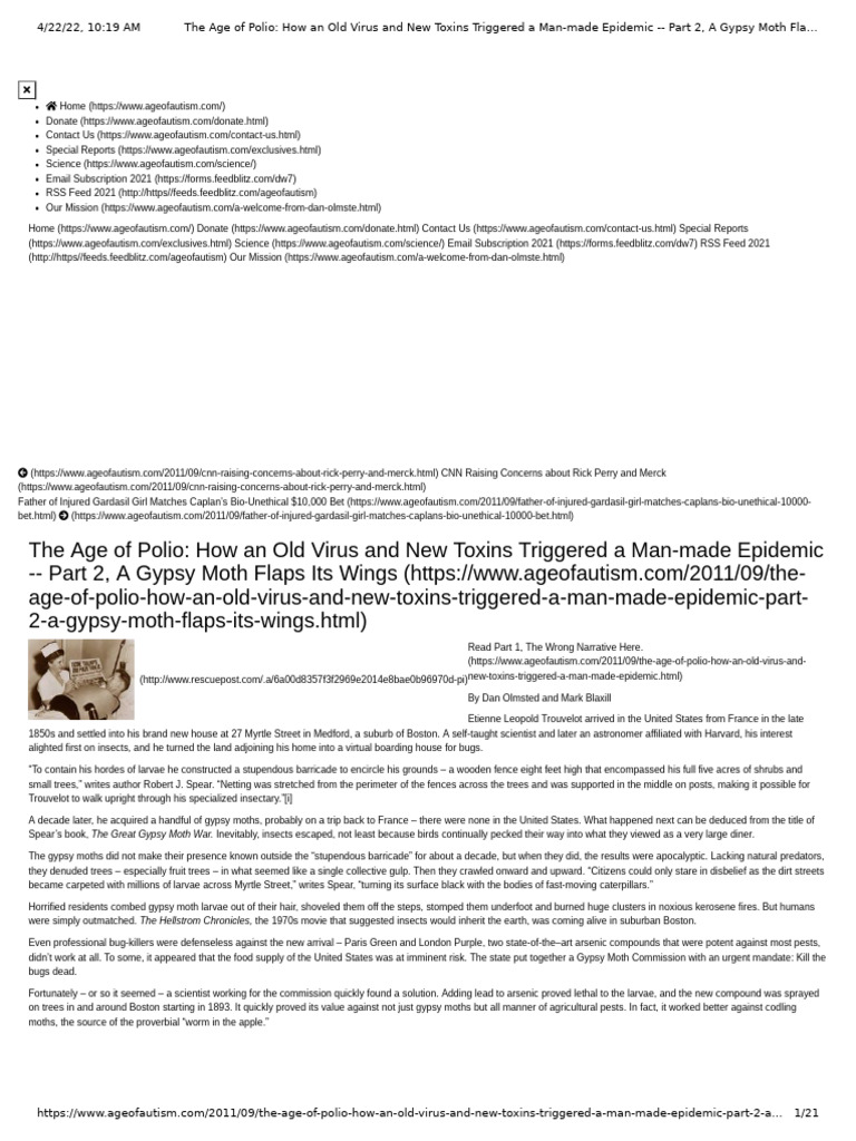 The Age of Polio_ How an Old Virus and New Toxins Triggered a Man-made ...