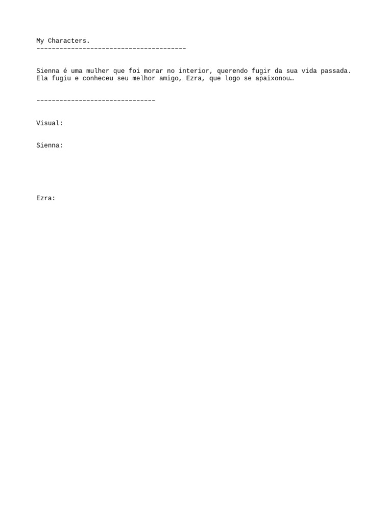 Ts4 Characters | PDF