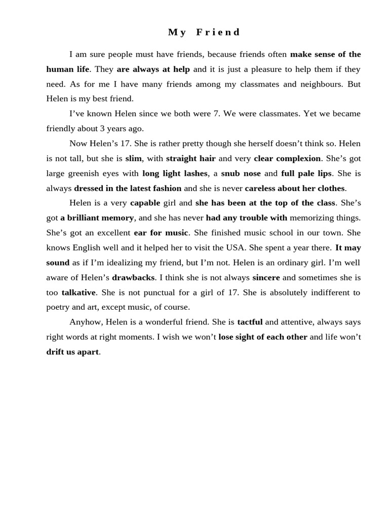 My Friend | PDF