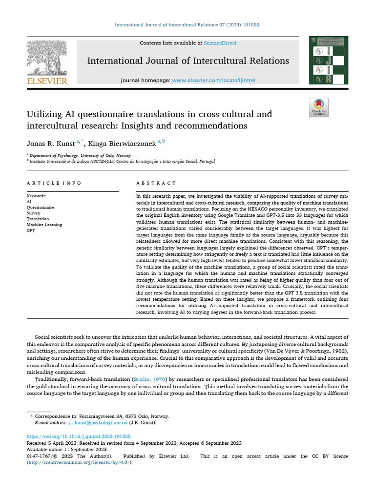 Ai Translation Pdf Linguistics