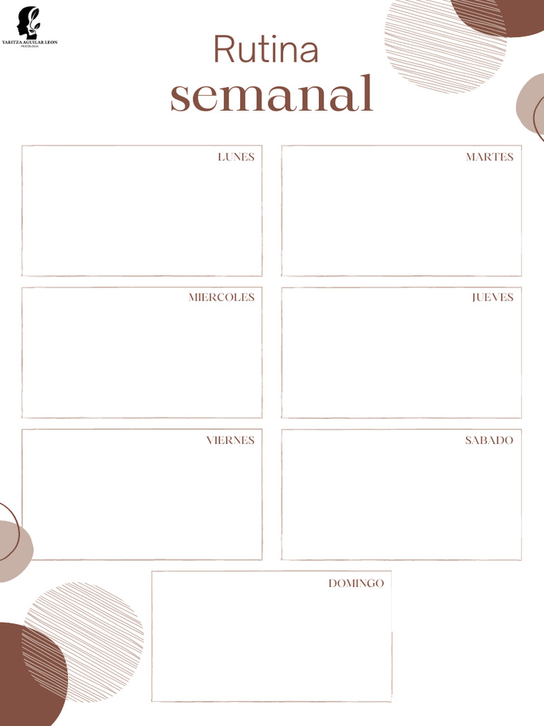 Rutina Semanal | PDF