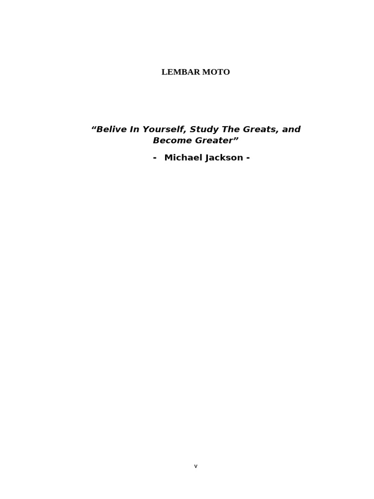 Lembar Motto V | PDF