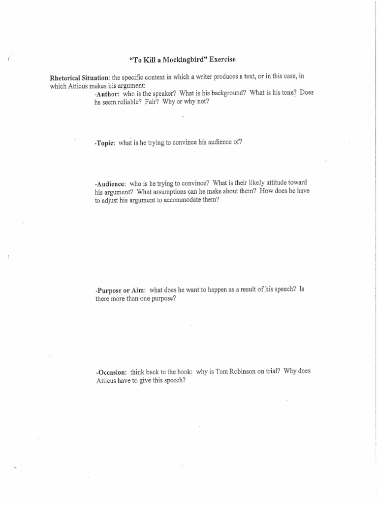 Rhetorical Situation Exercise | PDF