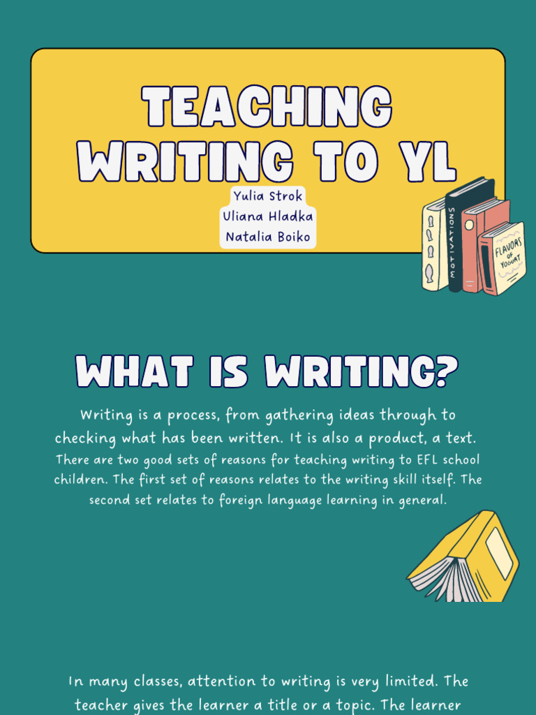 Teaching Writing to Yl (1) | PDF | Learning | Metacognition