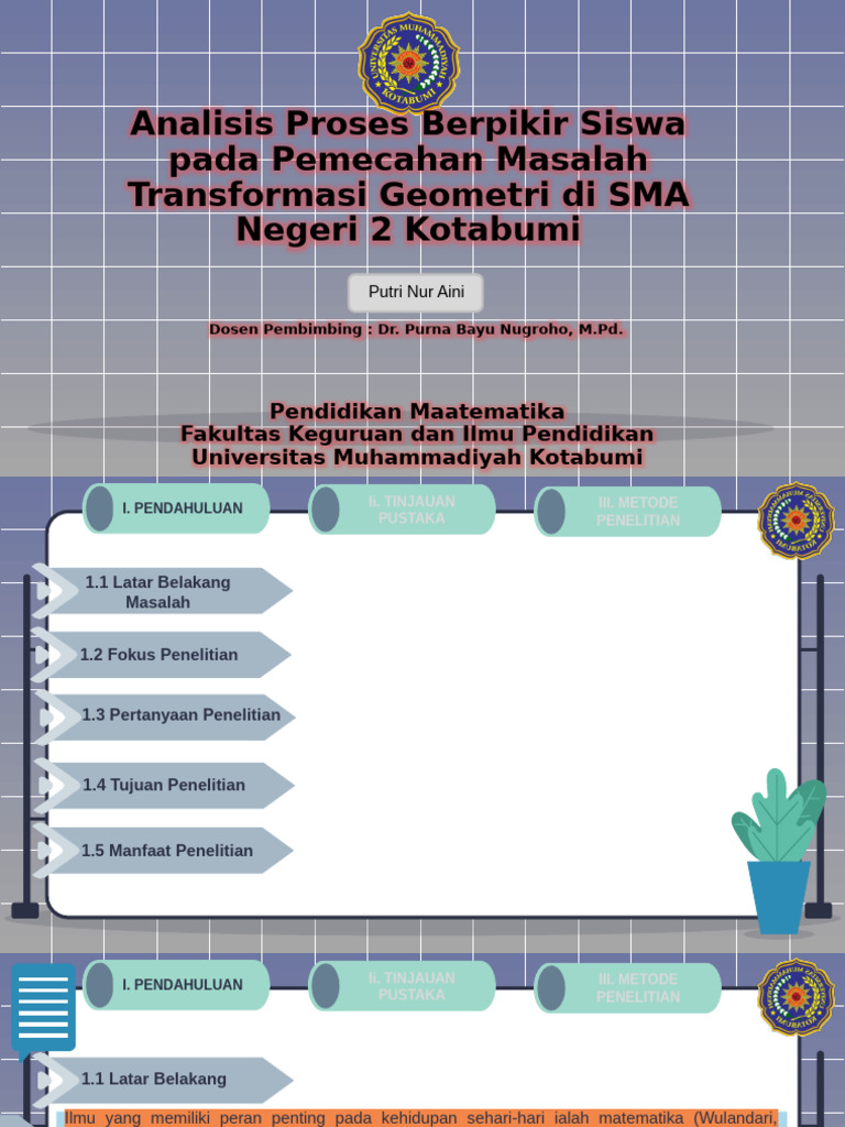Analisis Proses Berpikir Siswa Sma n 2 Kotabumi_070306 | PDF