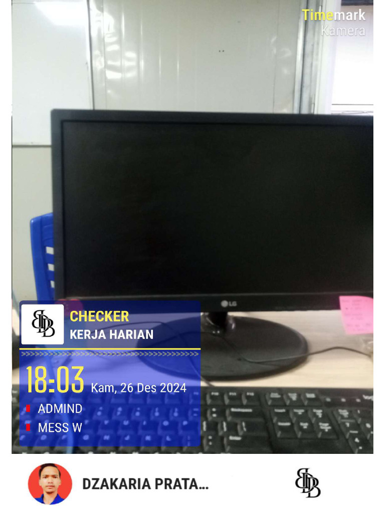 2024-12-26 18.03.45 - (JuER) - (Subjudul-KERJA HARIAN) - (Pekerjaan-ADMIND) - (Penjaga-MESS W) | PDF