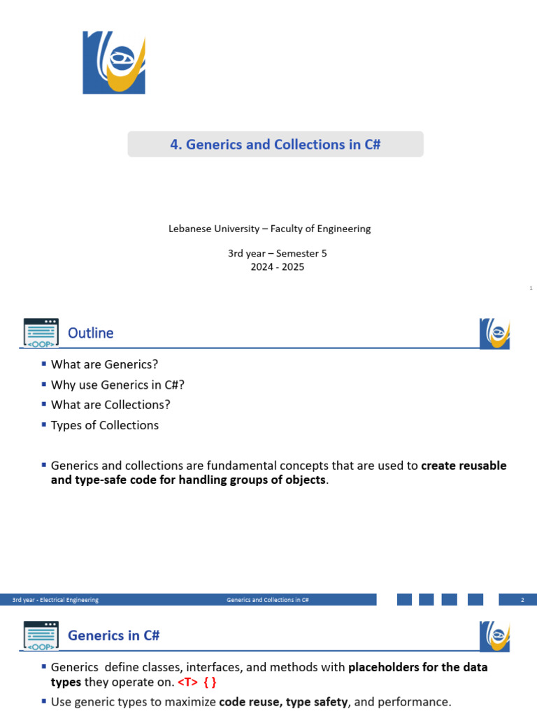 4 OOP Generics Collections | PDF | Queue (Abstract Data Type) | C Sharp ... 4 OOP Generics Collections | PDF | Queue (Abstract Data Type) | C Sharp ...