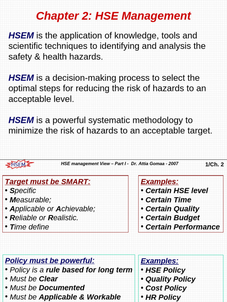 000 HSE - Ch 2 - HSEM | PDF | Human Resources | Risk