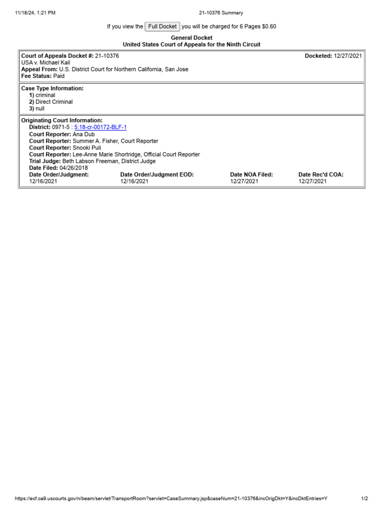 Kail Docket - Reply Brief 12-16-24 - Oral Argument March 2025 - 21-10376 Summary | PDF | Brief ...