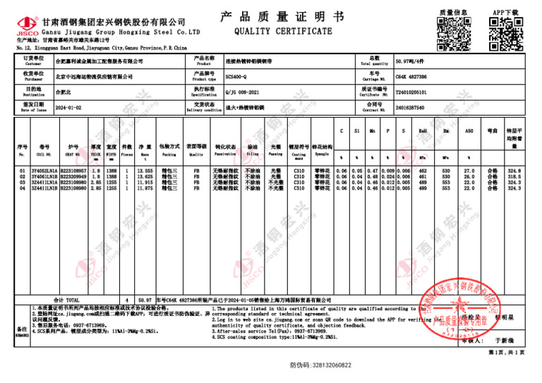 Quality Certificate | PDF