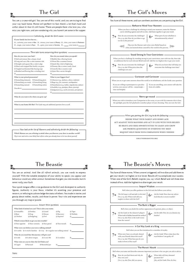 Girl Underground - Playbooks | PDF