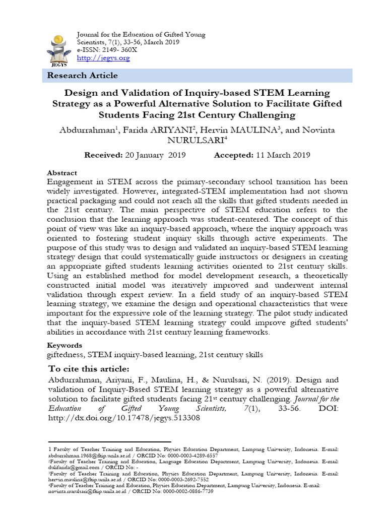 Abdulrrahman Ok | PDF | Inquiry Based Learning | Learning