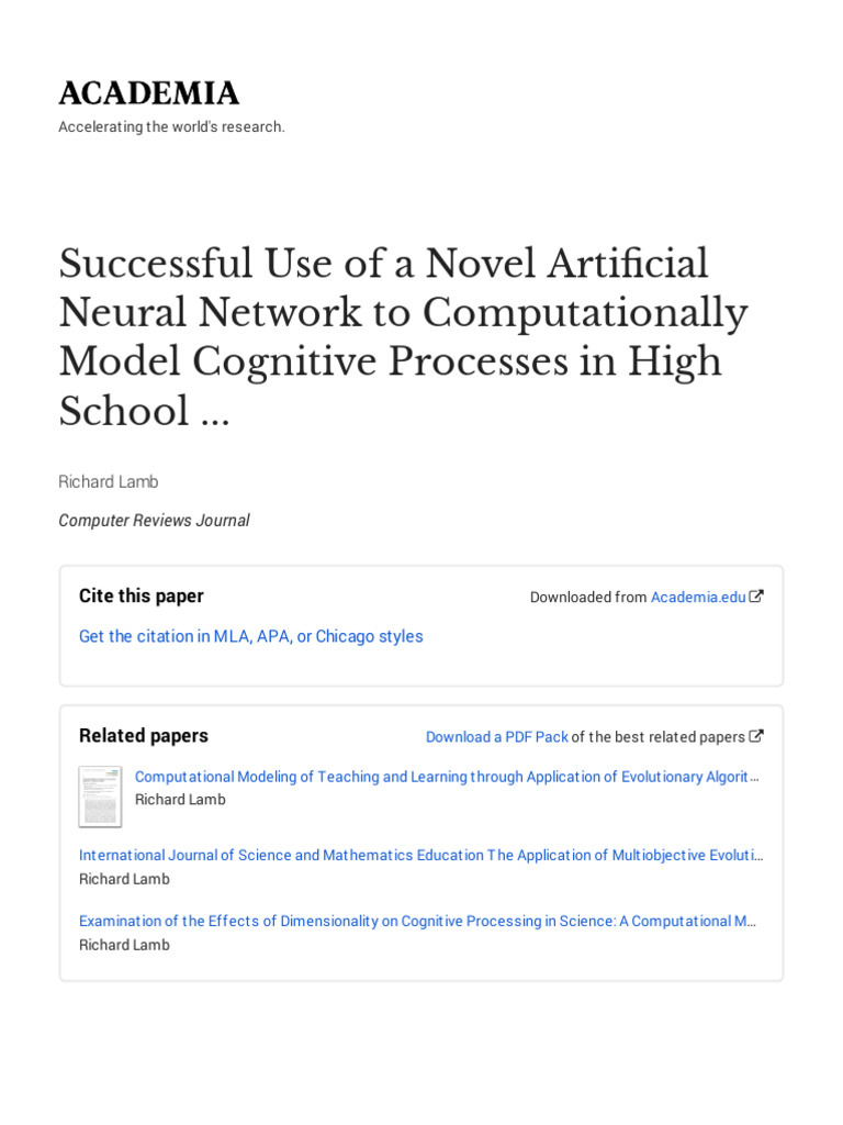 A novel approach 1 | PDF | Artificial Neural Network | Statistics
